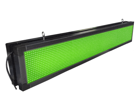 Led πρασινη επιγραφη διπλή Όψη 136x23 Εξωτερική USB - Led515.com